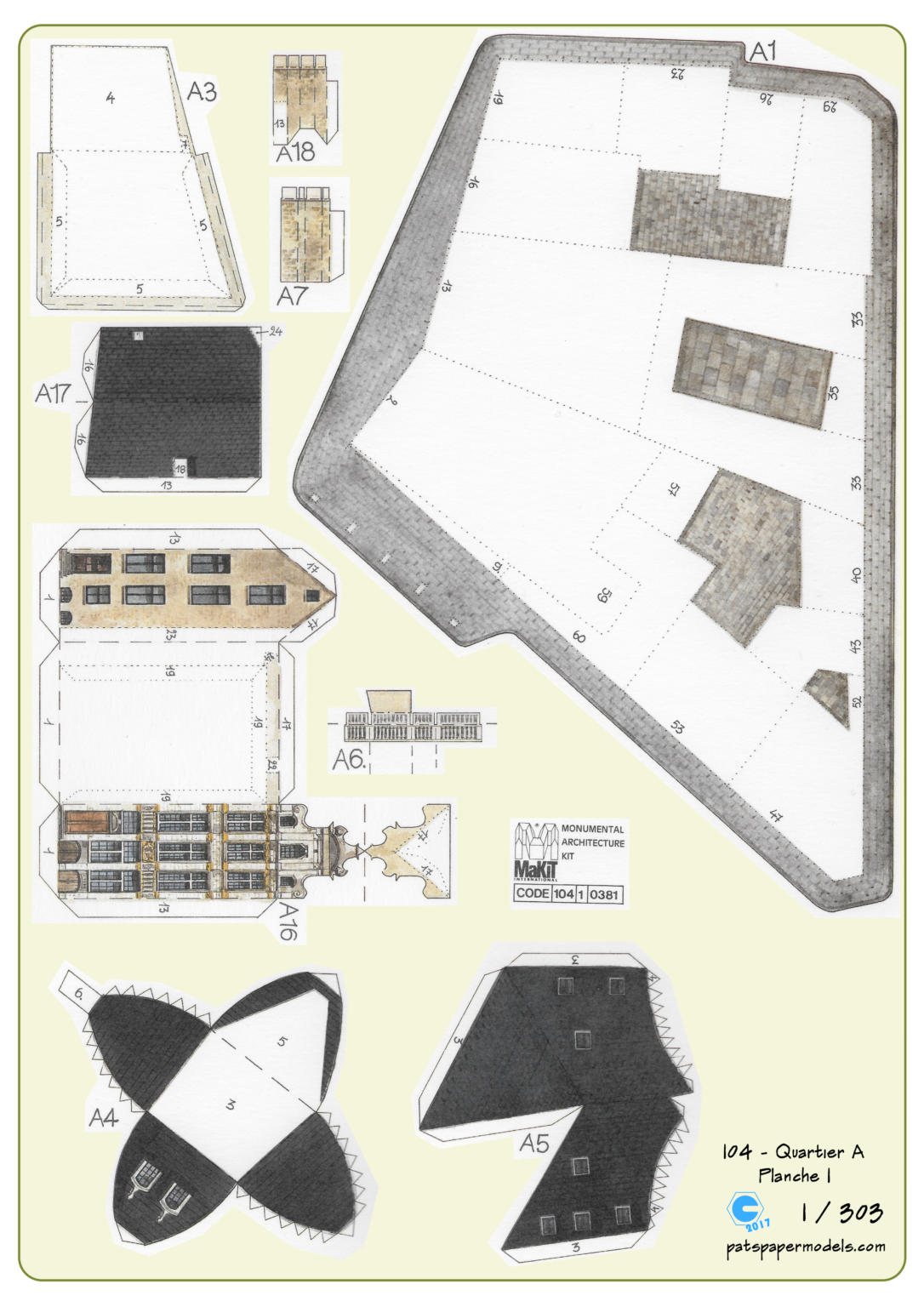 - The Grand Place of Brussels, district by district (A) - Maquette en ...